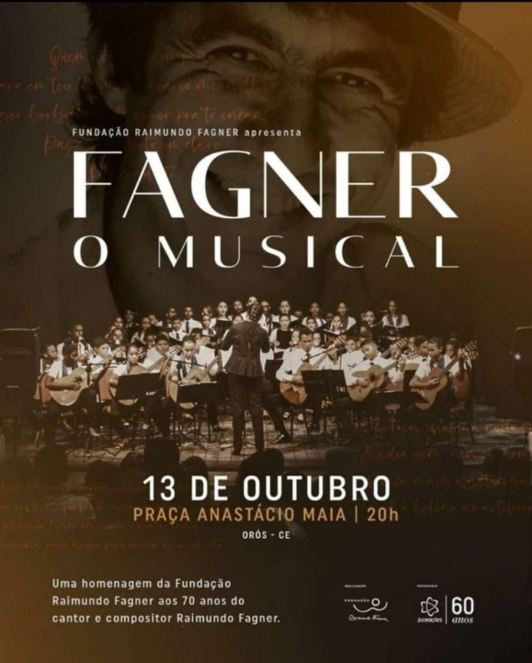 Fundação Raimundo Fagner apresenta "Fagner, o musical" - Orós FM